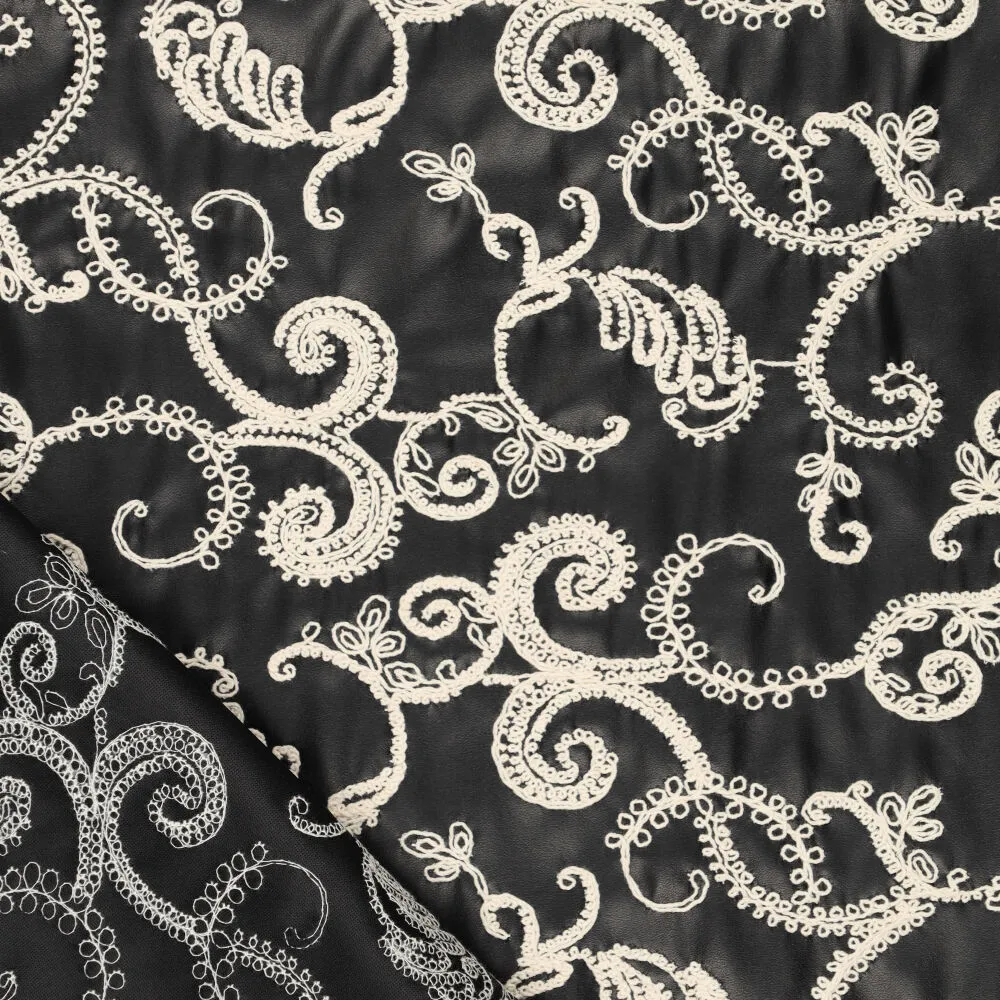 23208 Paisley EMB Vegan Leather | Knipidee.nl - Color code: 998